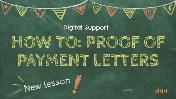 How to: Proof of payment letter | Genially