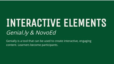 Interactives in Genially