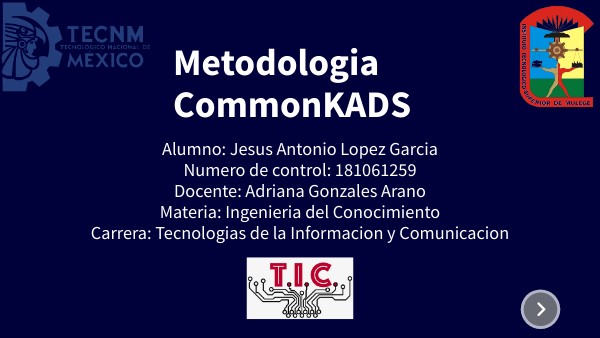 Metodologia CommonKADS | Genially