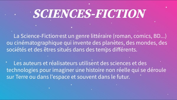 science fiction | Genially
