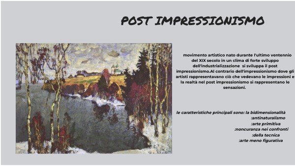 Post impressionismo | Genially