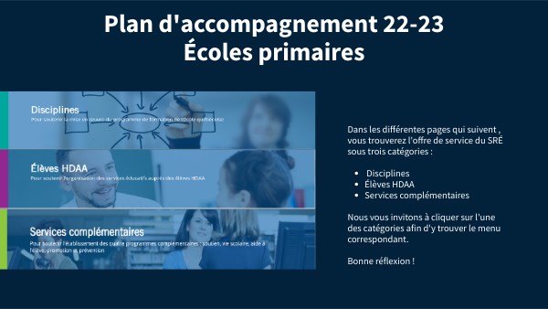 OFFRES DE SERVICES_Primaire | Genially