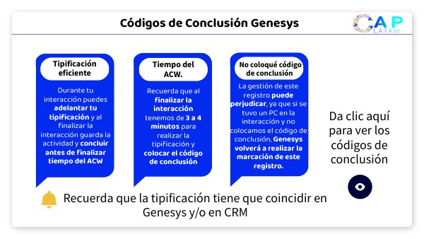 Códigos de conclusión | Genially