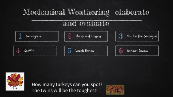 1030 Mechanical Weathering-elaborate and evaluate-1 | Genially