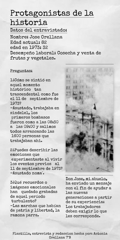 Protagonistas de la Historia- Hace 50 años: Jose Orellana