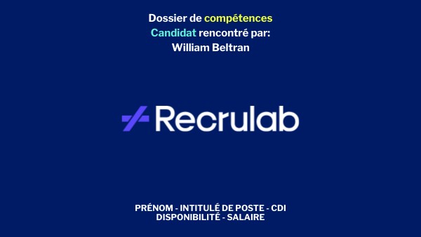 Dossier de compétence