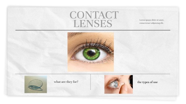 contact lenses | Genially