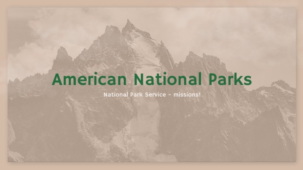 National Parks - challenges 5e