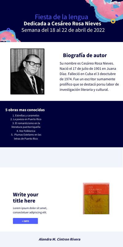 Infografía Cesáreo