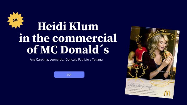 Heidi Klum commercial | Genially