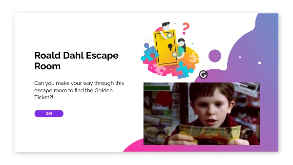 Roald Dahl Escape Room | Genially