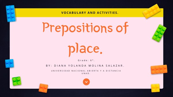 Prepositions of place. 6 | Genially