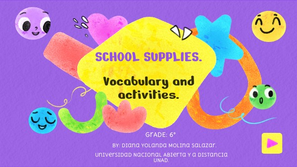 School Supplies - 6. | Genially