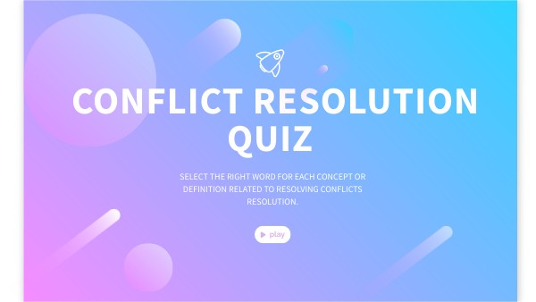 RESOLVE CONFLICT RESOLUTION TEST