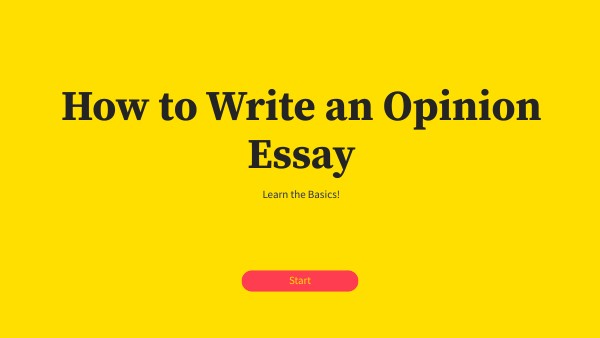 How to Write an Opinion Essay | Genially