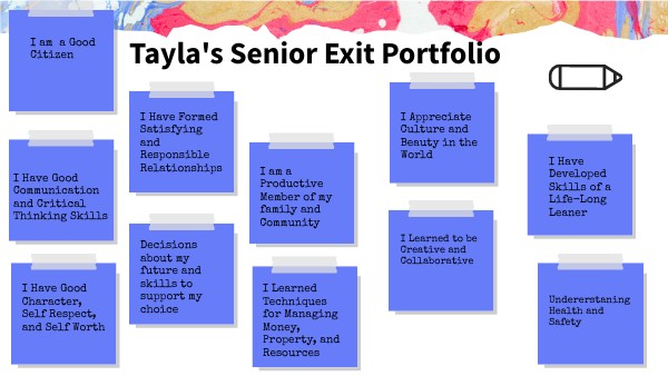 Senior exit portfolio | Genially