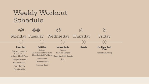 Workout Schedule
