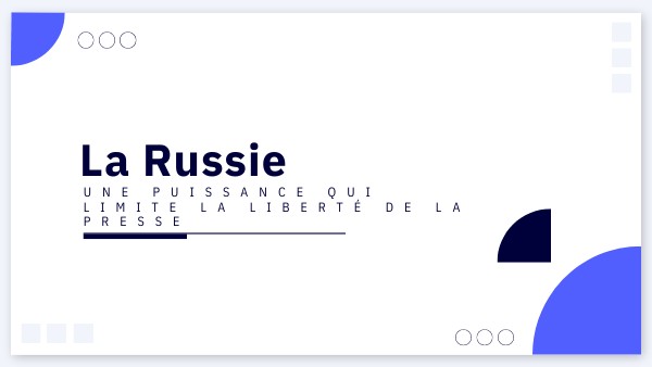 Exposé liberté de la presse Russie
