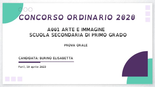 CONCORSO A001 | Genially