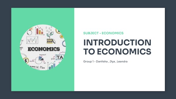 INTRODUCTION TO ECONOMICS