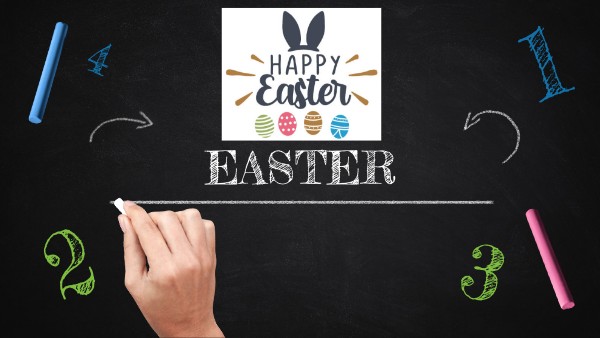 Présentation tableau noir- EASTER | Genially