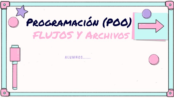 Unidad 6 Flujos y Archivos | Genially