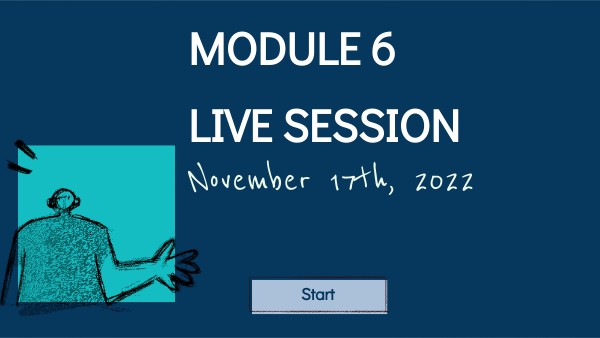 Program Leaders Module 6 Live Session | Genially
