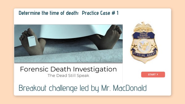 Time of Death Practice # 1