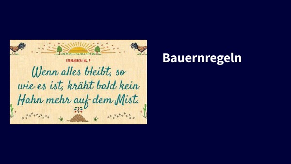 Bauernregeln