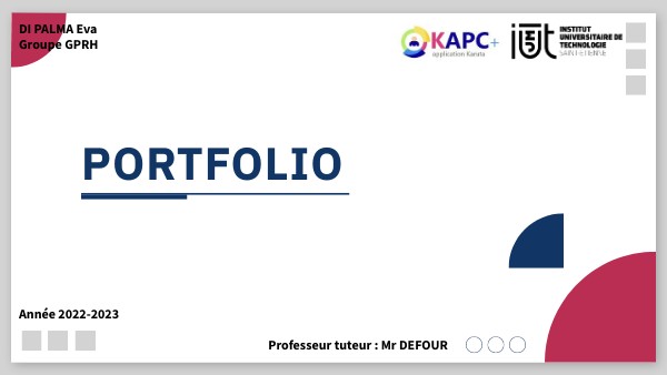 Portfolio BUT GEA 2ème année | Genially