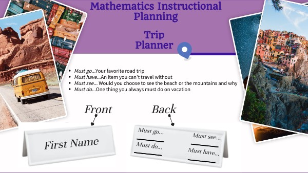3rd Grade Math Instructional Planning-New Teacher-3-6 TRIP PLANNER ...