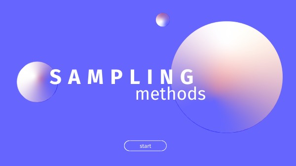SAMPLING METHODS