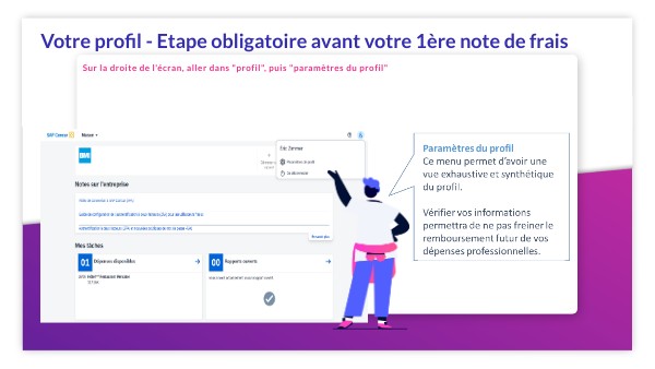 Profil utilisateur part.1- Paramétrage - vérification des informations ...