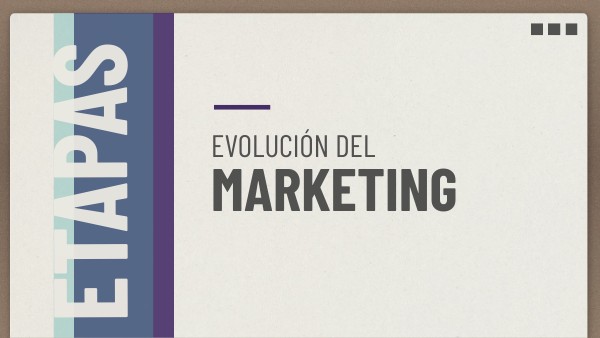 EVOLUCIÓN DEL MARKETING | Genially