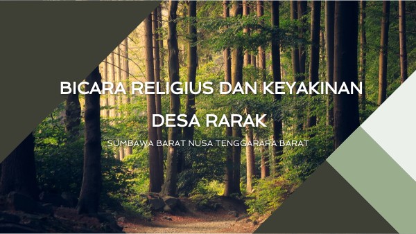 BICARA RELIGIUS DESA RARAK KELOMPOK 6