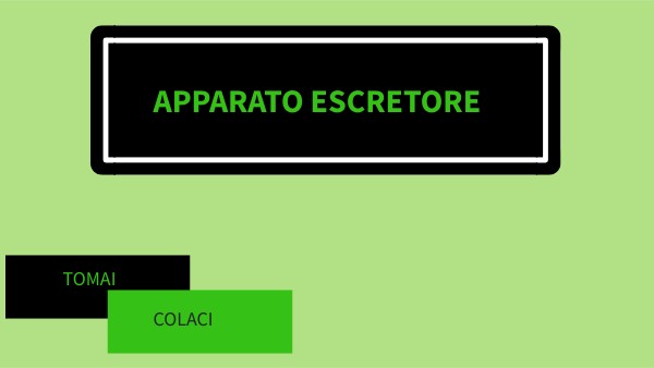 APPARATO ESCRETORE | Genially