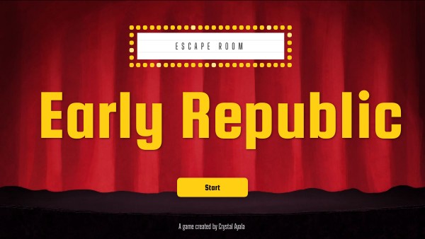 Early Republic ESCAPE ROOM | Genially
