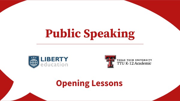Public Speaking K-12 Academic - Opening Lesson Week 1 | Genially