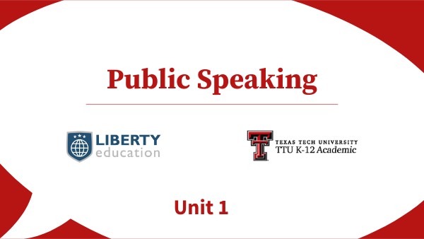 Public Speaking K-12 Academic - Unit 1 | Genially