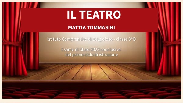 Tommasini Mattia - Il teatro | Genially