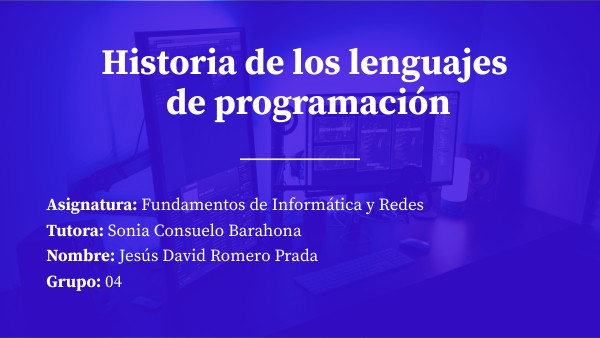 Historia de los lenguajes de programación | Genially