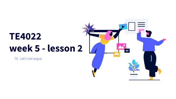 TE4022 week 5 7A lesson 2 | Genially