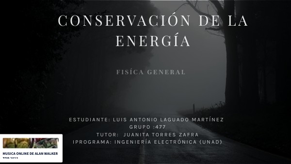 Conservación de la Energía