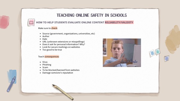 Teaching Online Safety in Schools