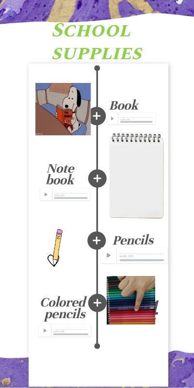 School supplies | Genially