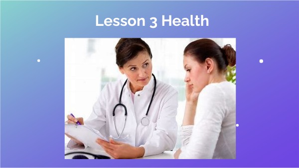lesson 3 Health