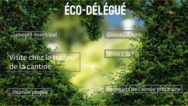 Les éco-délégués | Genially