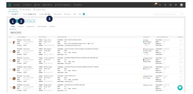Case Coordination - Home Screen