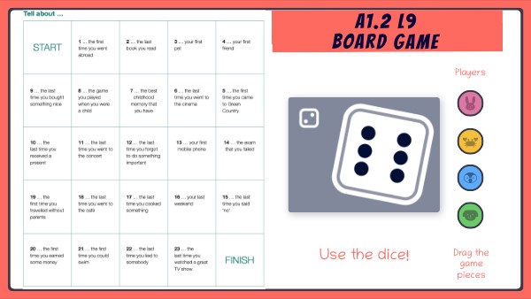 BOARD GAME. A1.2. L9 | Genially