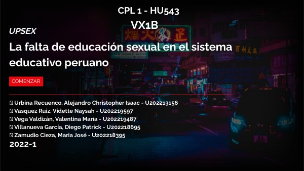 CPL- UPSEX | Genially